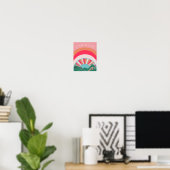 Colorful Mountain Landscape Sunset Girls Poster | Zazzle
