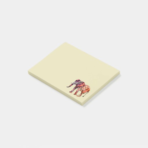 Colorful Multicolored Elephant Post-it Notes | Zazzle