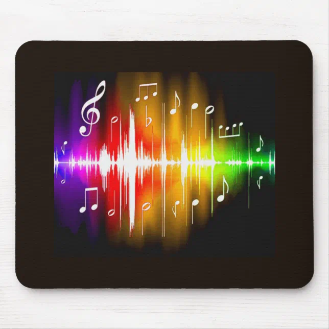 Colorful Music Notes Mouse Pad | Zazzle