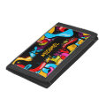 Colorful Neon Graffiti Hip Hop Street Art Trifold Wallet | Zazzle
