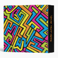 Colorful Neon Graffiti Street Art High School 3 Ring Binder | Zazzle