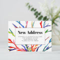 Colorful New Address Announcement Card | Zazzle