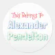 Colorful Notebook Paper Theme Classroom Name Label | Zazzle