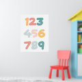 Colorful Nursery Cute Numbers Poster | Zazzle