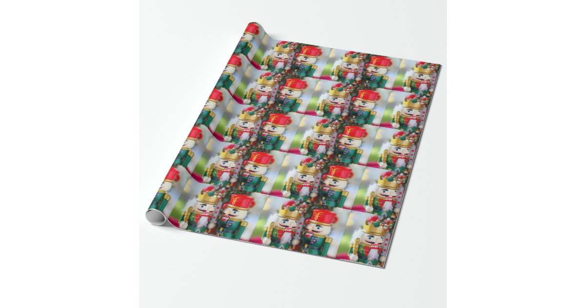 Colorful nutcrackers wrapping paper | Zazzle
