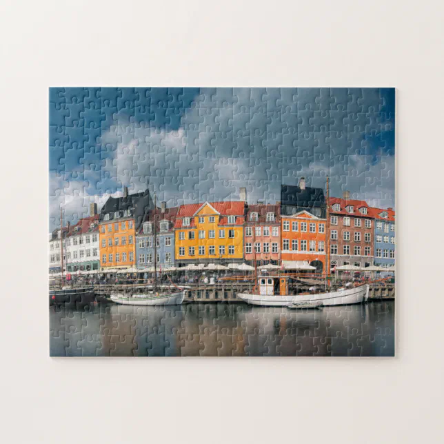 Colorful Nyhavn Waterfront Copenhagen Denmark Jigsaw Puzzle | Zazzle