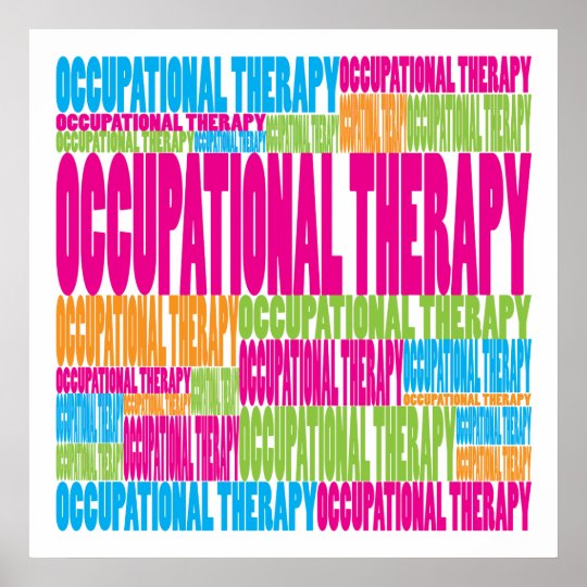 Colorful Occupational Therapy Poster | Zazzle.com