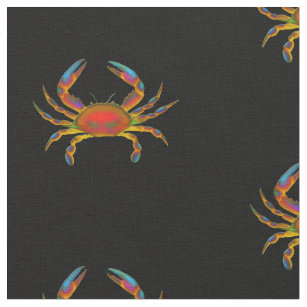Crab Fabric | Zazzle