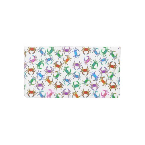 Colorful Ocean Crabs Checkbook Cover | Zazzle
