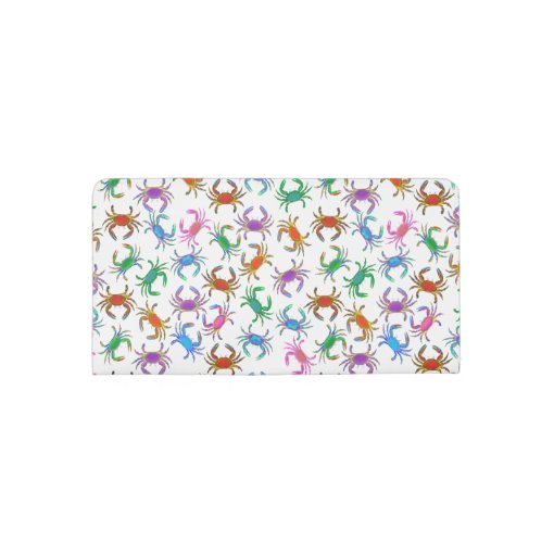 Colorful Ocean Crabs Checkbook Cover | Zazzle
