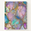 Colorful Opal and Liquid Gold Personalized Notebook | Zazzle