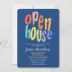 Colorful Open House Party Modern Invitation | Zazzle