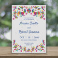 COLORFUL OTOMI MEXICAN INVITATION | Zazzle