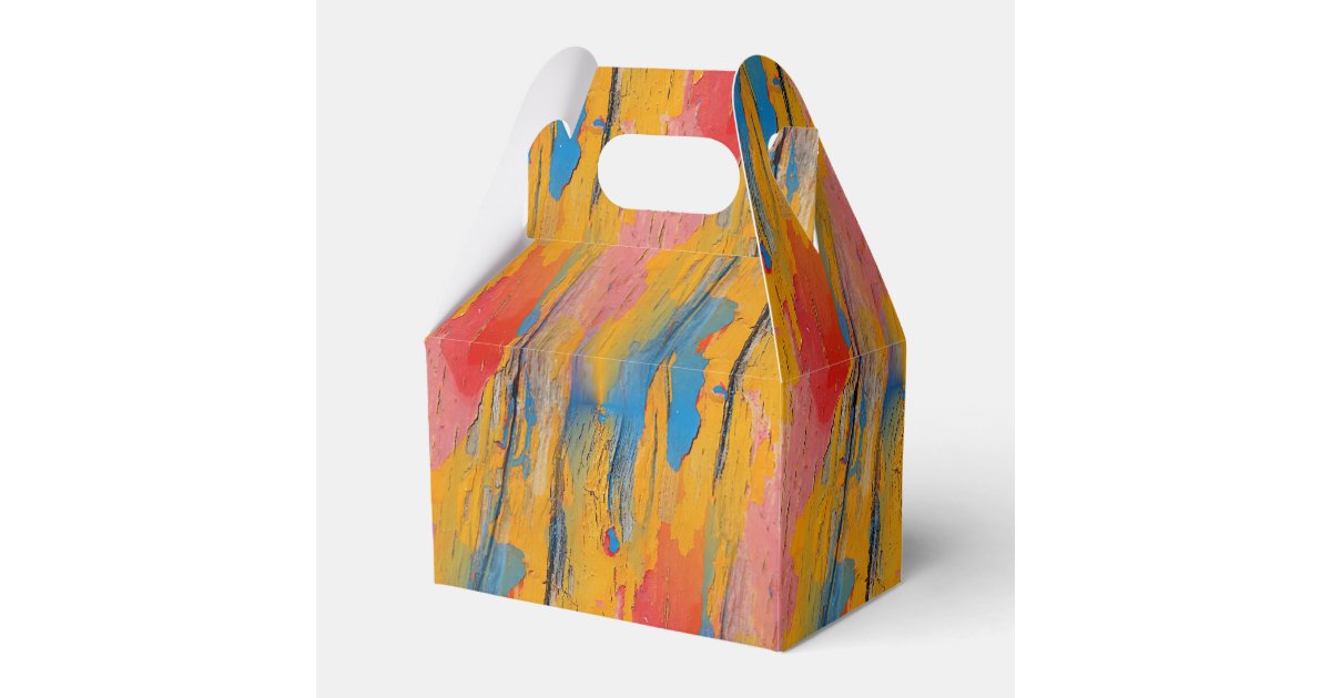 Colorful Paint Splatter Favor Boxes | Zazzle
