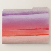 Colorful Paint Strokes - Coral Yellow Violet File Folder | Zazzle