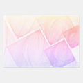 Colorful Pastel Geometric Square Decoupage Wrapping Paper Sheets | Zazzle