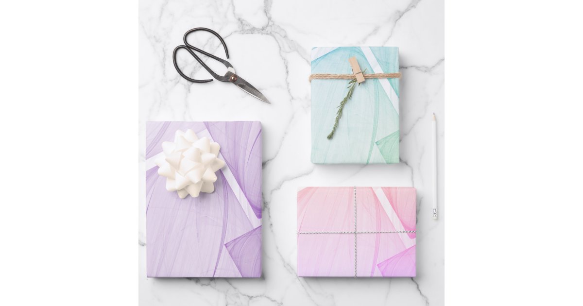 Colorful Pastel Geometric Square Decoupage Wrapping Paper Sheets | Zazzle