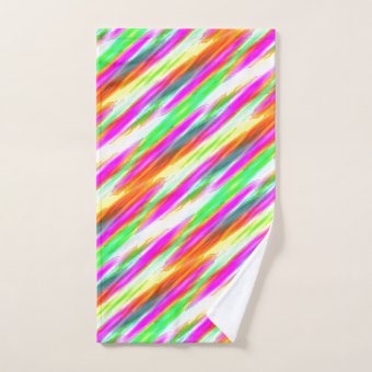 Colorful Pattern Bath Towel Set | Zazzle