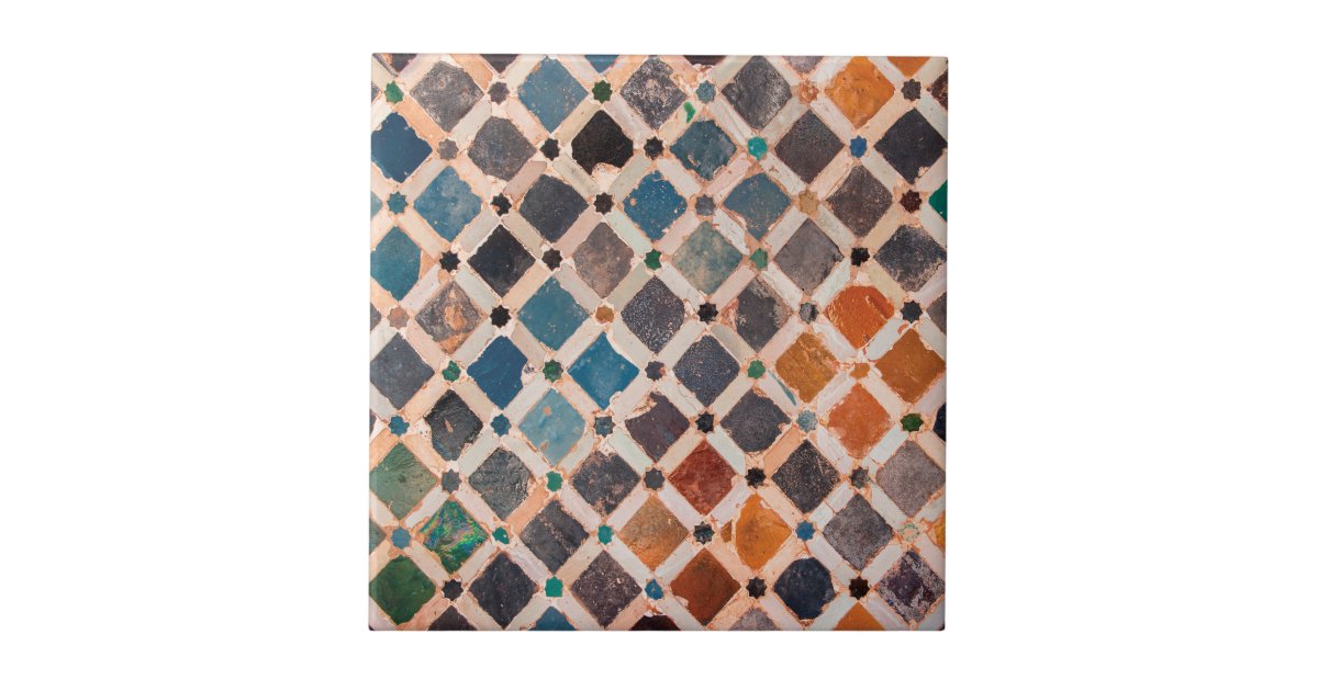 colorful patterned tiles | Zazzle