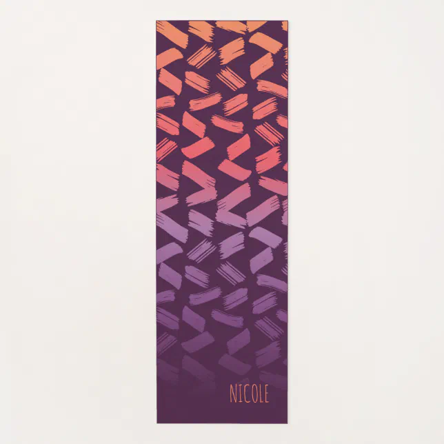 colorful patterns custom yoga mat | Zazzle