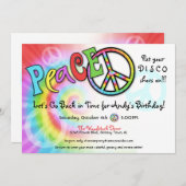 Colorful PEACE Party Invitation | Zazzle