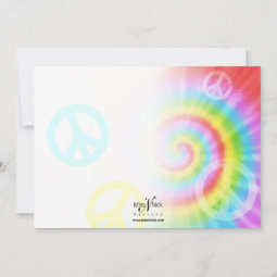 Colorful PEACE Party Invitation | Zazzle