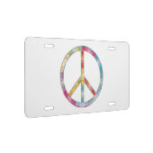 Colorful Peace Sign License Plate | Zazzle