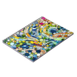 Colorful Pebbles Mosaic Art Notebook | Zazzle