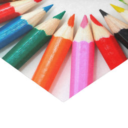 Colorful Pencils Tissue Paper | Zazzle