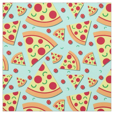 Fun Pizza Fabric | Zazzle