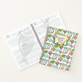 Colorful Personalised Recipe Book | Zazzle