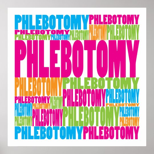 Colorful Phlebotomy Poster | Zazzle.com