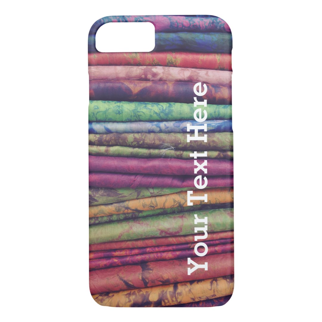 Colorful Phone Case fabric stack -- Customizable | Zazzle