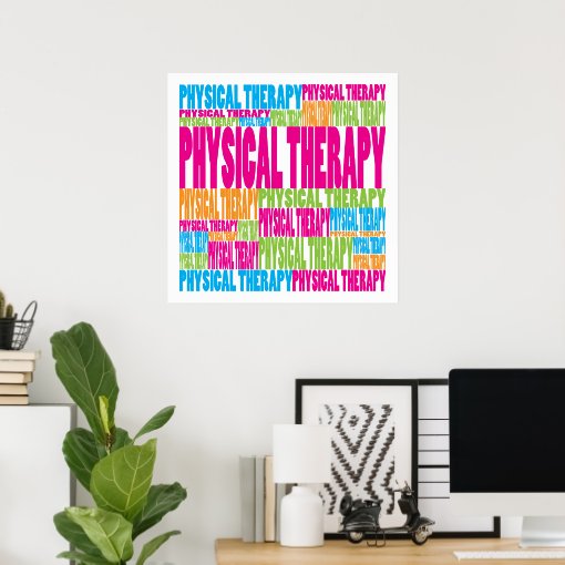 Colorful Physical Therapy Poster | Zazzle