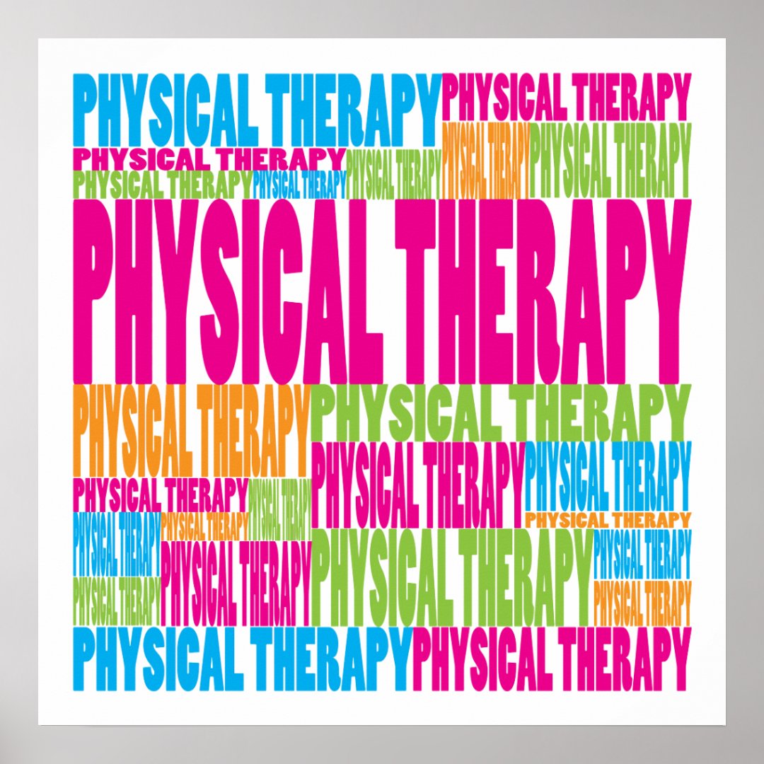 Colorful Physical Therapy Poster | Zazzle