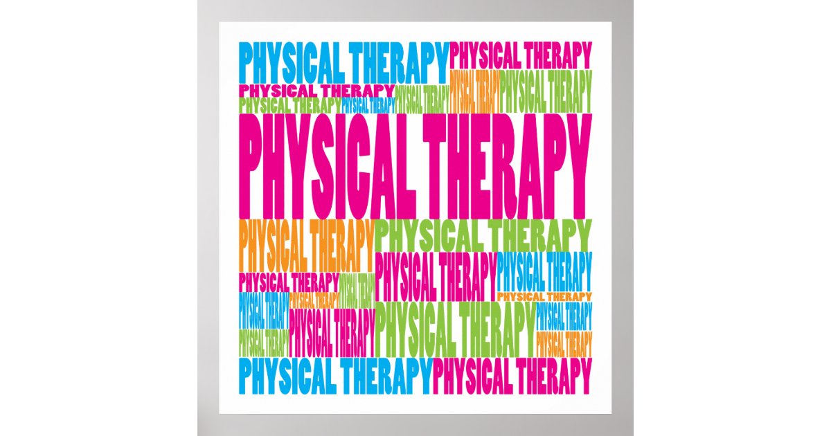 Colorful Physical Therapy Poster | Zazzle