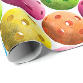 Colorful Pickleball Wrapping Paper | Zazzle