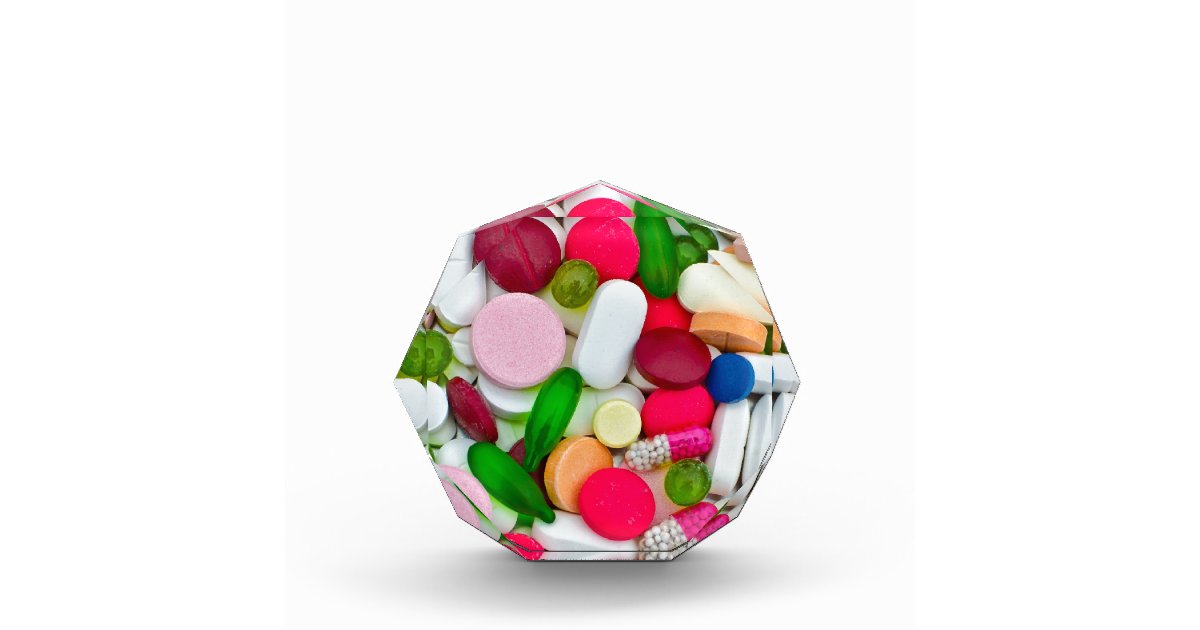 Colorful pills custom product award | Zazzle