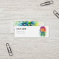 Colorful Pineapple Swinger Calling Card | Zazzle