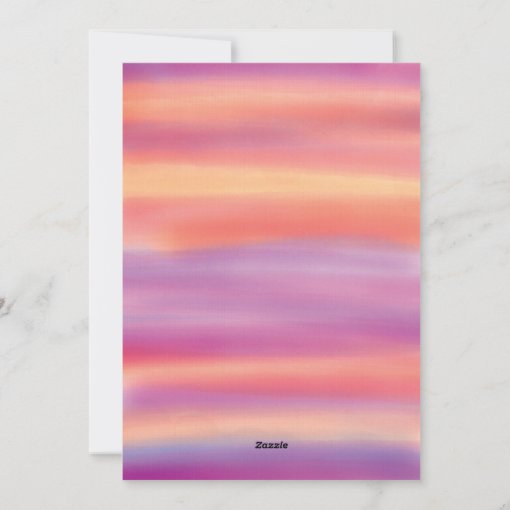 Colorful Pink Sunset Birthday Party Invite | Zazzle