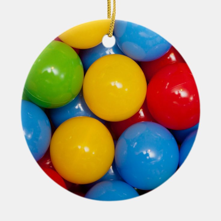 Colorful Playground Balls Ceramic Ornament | Zazzle