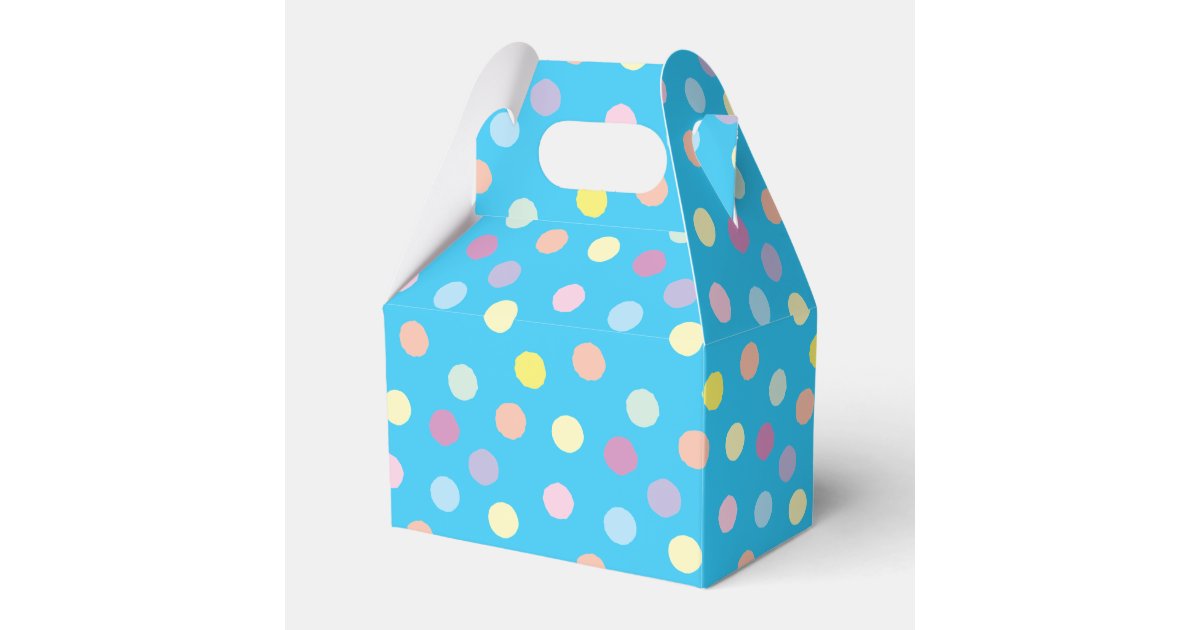 Colorful Polka Dot Favor Box