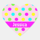Colorful Polka Dots Your message Stickers Template | Zazzle.com