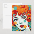 Colorful Pop Art Postcard | Zazzle