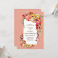 Colorful Poppies Wedding Invitation | Zazzle