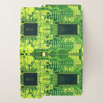 Colorful Printed Circuit Board Geek electronic PCB File Folder | Zazzle