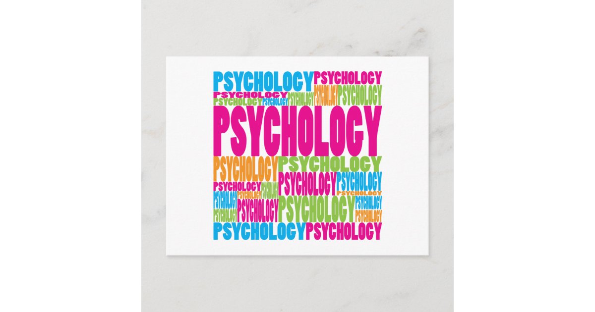 Colorful Psychology Postcard | Zazzle