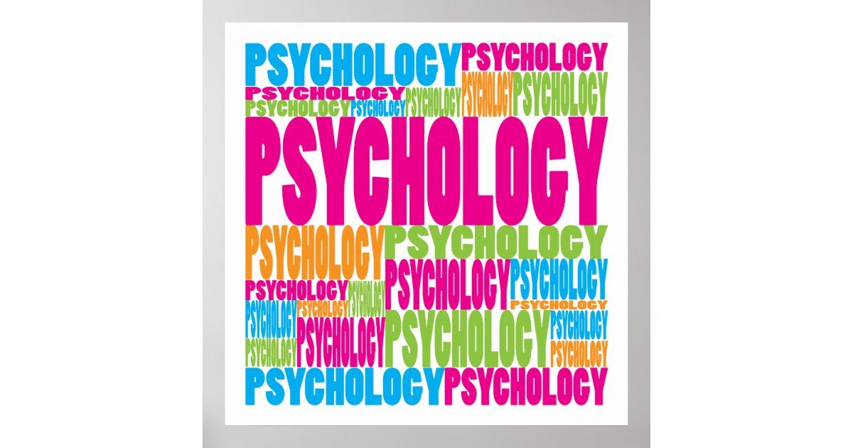 Colorful Psychology Poster | Zazzle