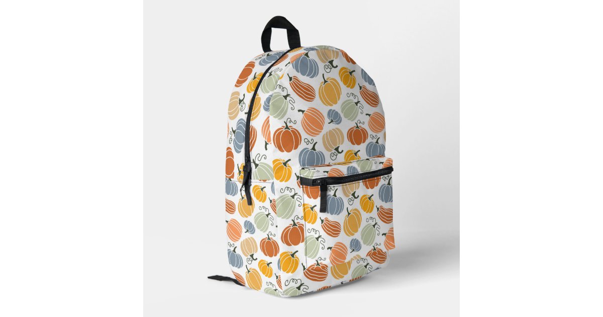 Colorful Pumpkin Gourd Pattern Printed Backpack | Zazzle