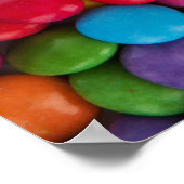 Colorful rainbow candy sweets poster | Zazzle